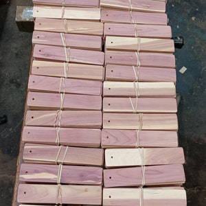 One Dozen Premium Cedar Bookmark Blanks 5-1/2 X 1-1/8 X .065.080 Thick ...