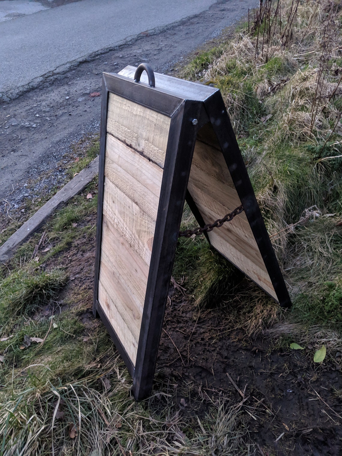 Pavement Sign, Advertising Sign Wood, Rustic Advertising, Wooden ...