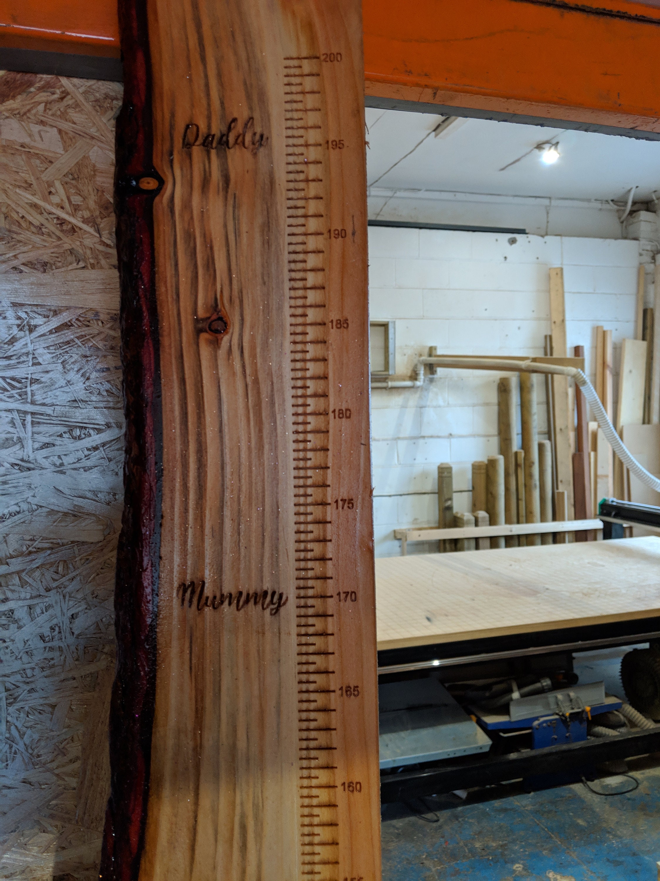 Large Engraved Live Wood Ruler - Etsy UK