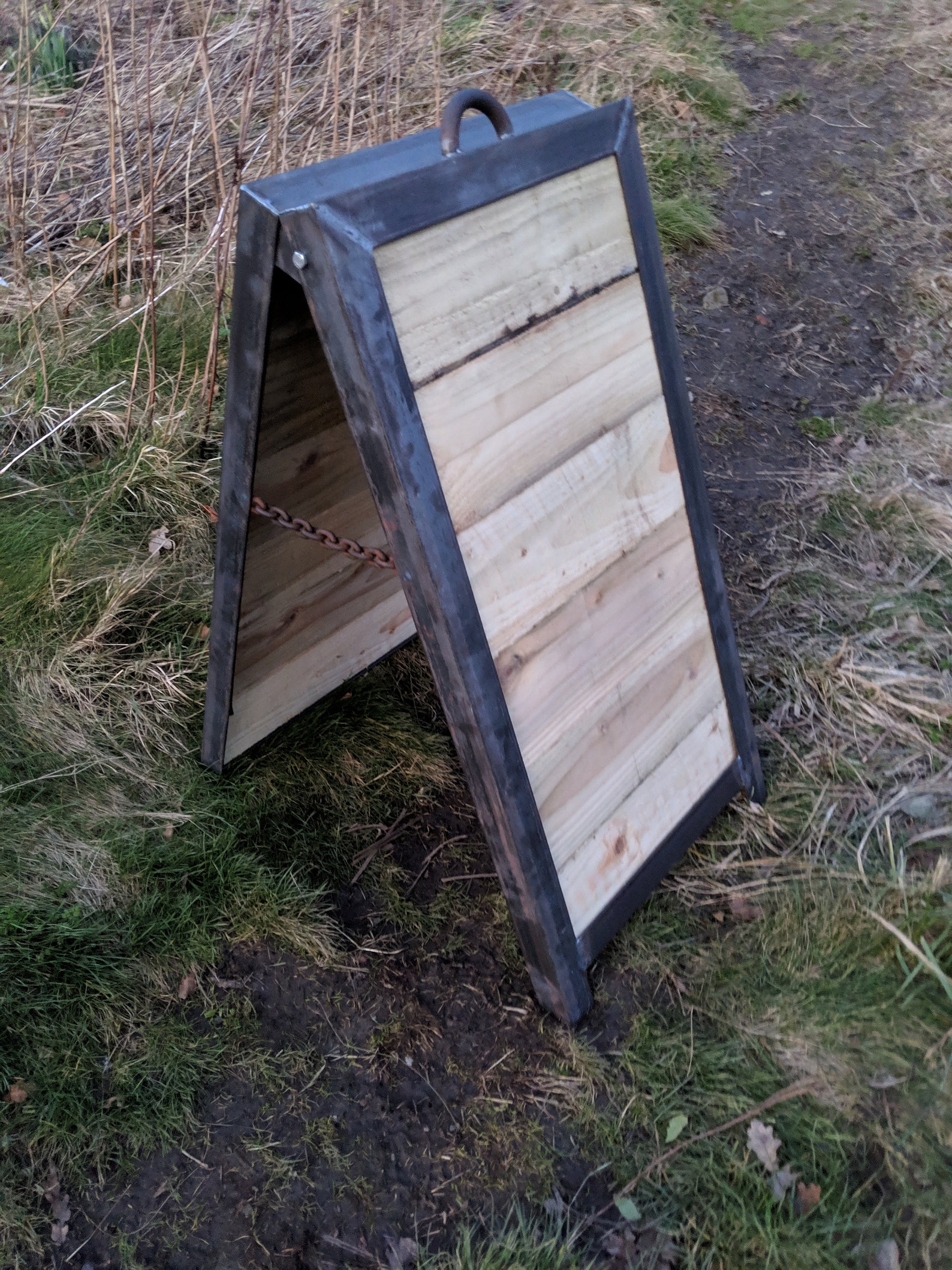 Pavement Sign Advertising Sign Wood Rustic Advertising - Etsy