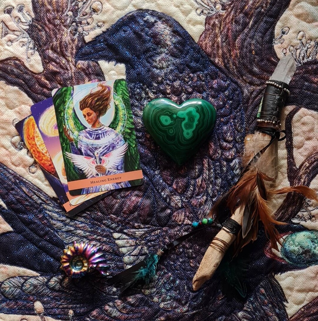 Death and Rebirth: the Cycle of Life /spirit Animal/ Crow/ Raven/ Fungi ...