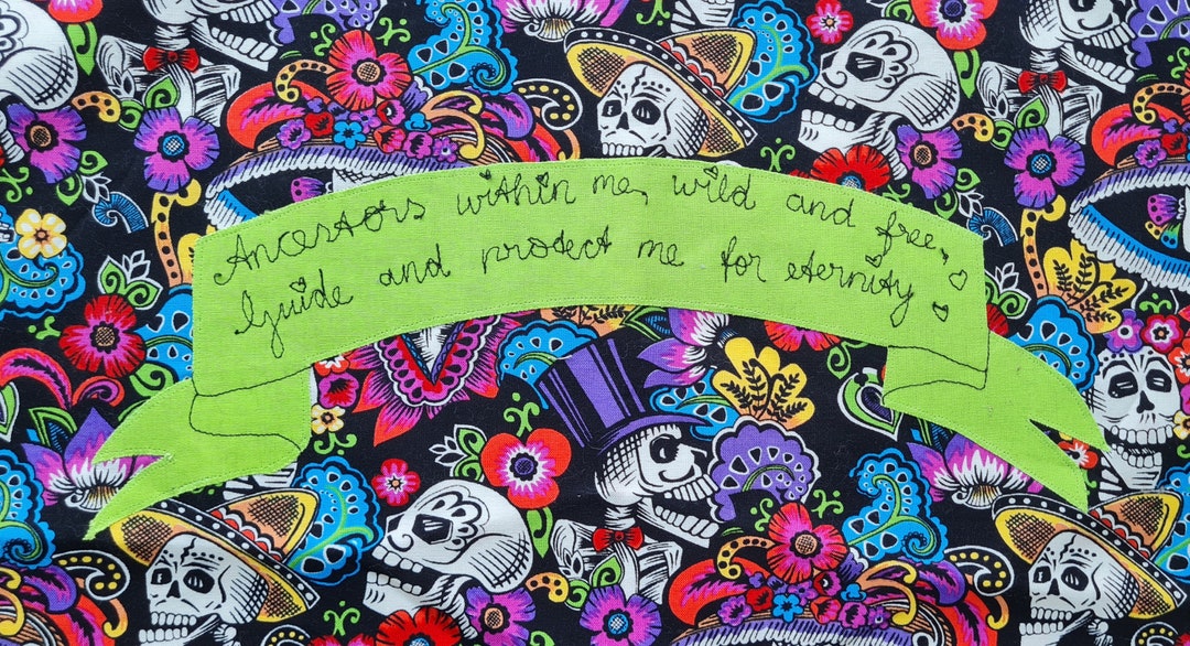 Ancestors Altar Cloth/ Intention Cloth/ Tarot Cloth/ Table Centre ...