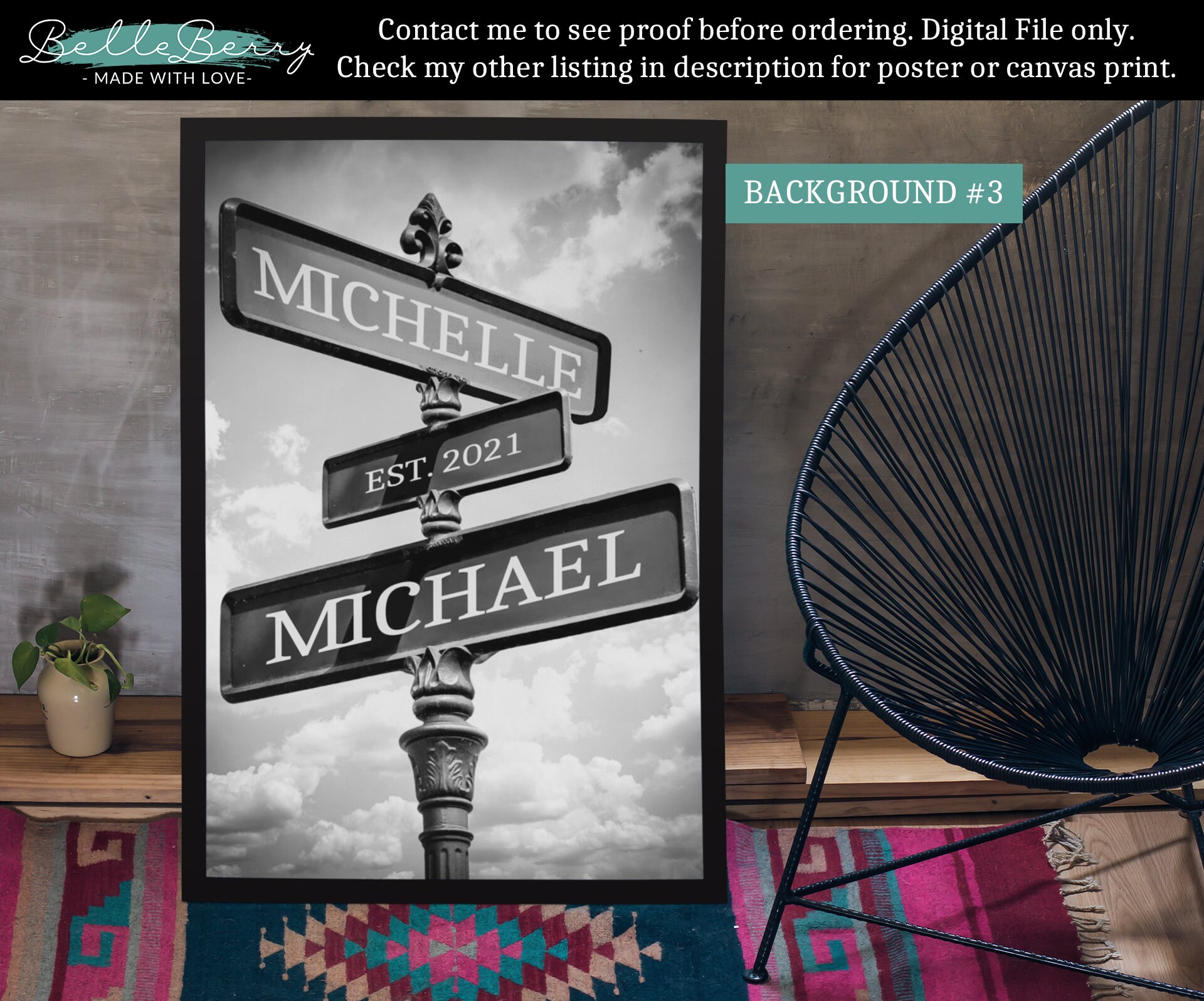 Custom Street Sign, Wedding Date Sign, Engagement Date Sign ...