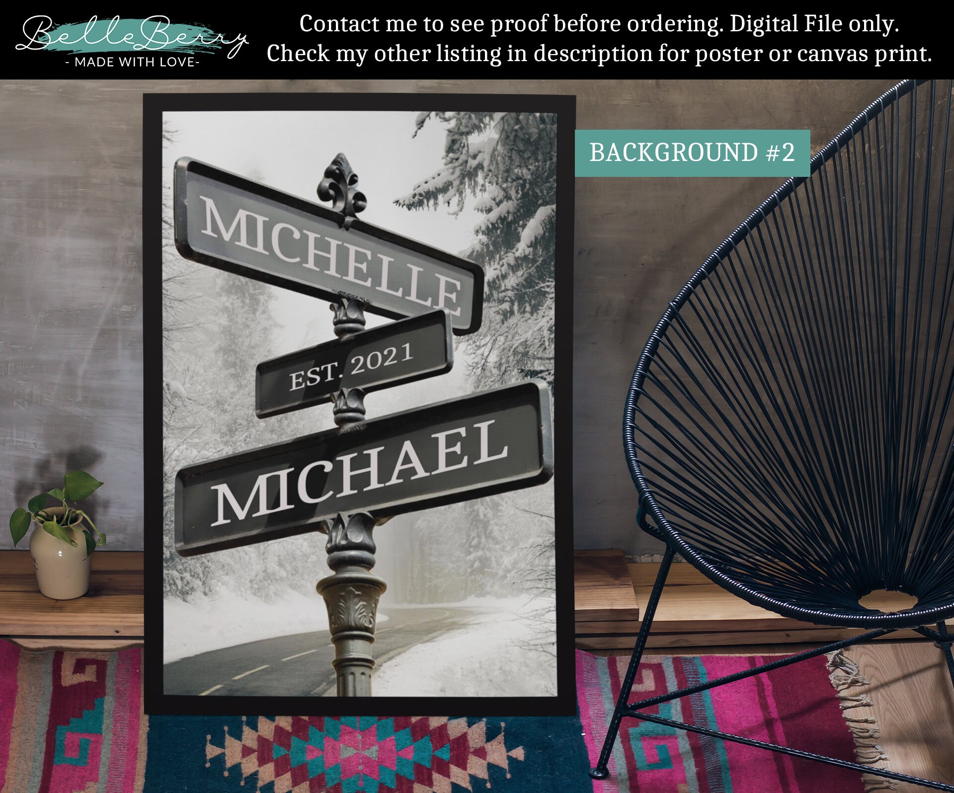 Custom Street Sign, Wedding Date Sign, Engagement Date Sign ...