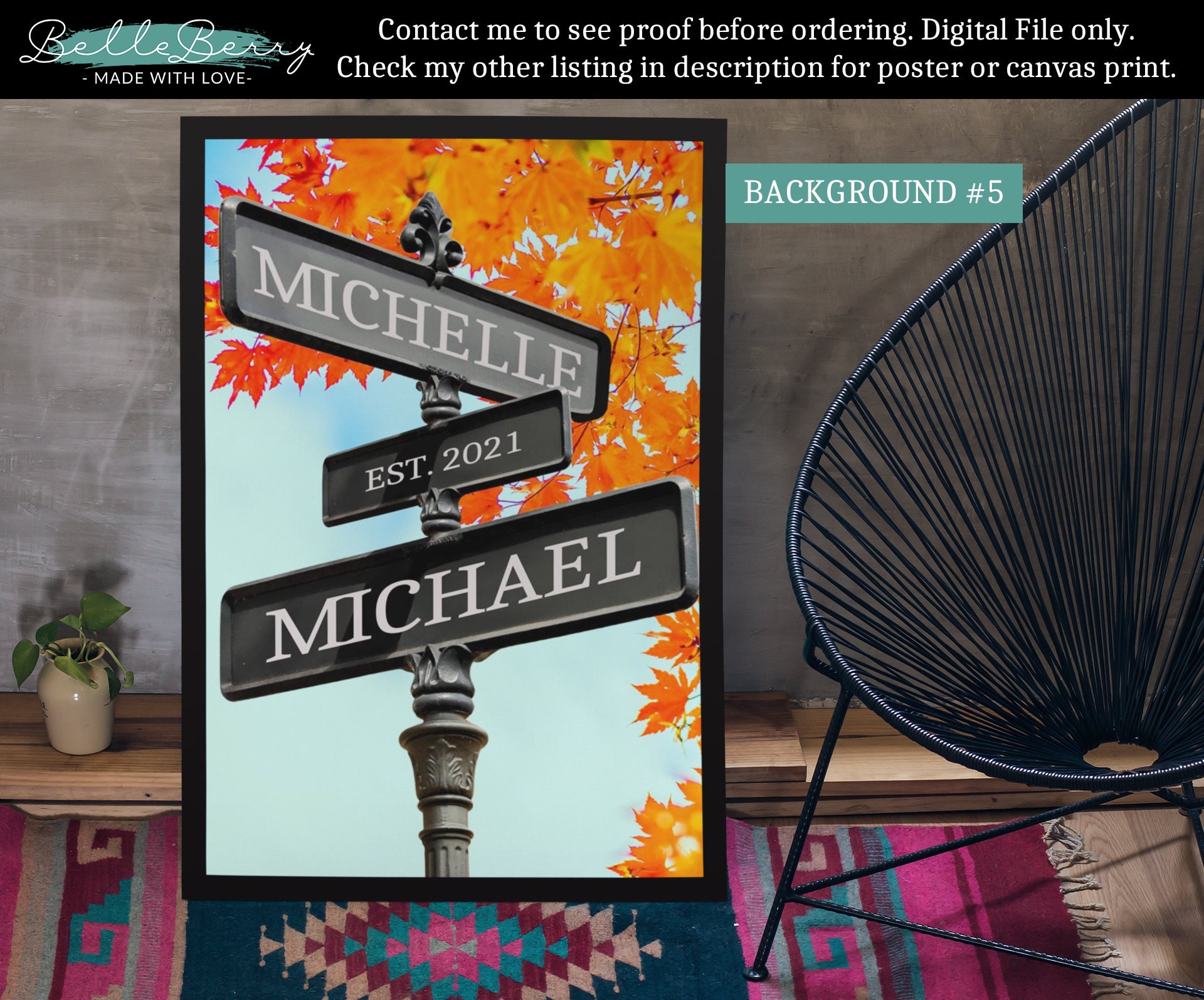 Custom Street Sign, Wedding Date Sign, Engagement Date Sign ...