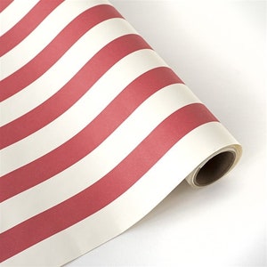 Red Classic Stripe Table Runner - Etsy