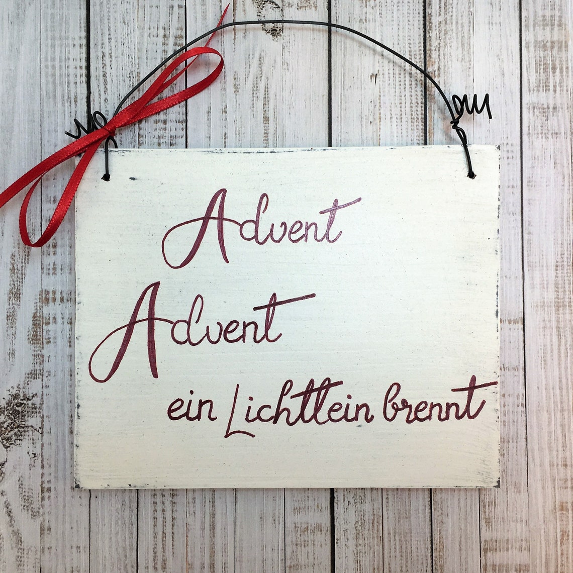 Wooden Sign advent ... Handpainted Door Sign - Etsy
