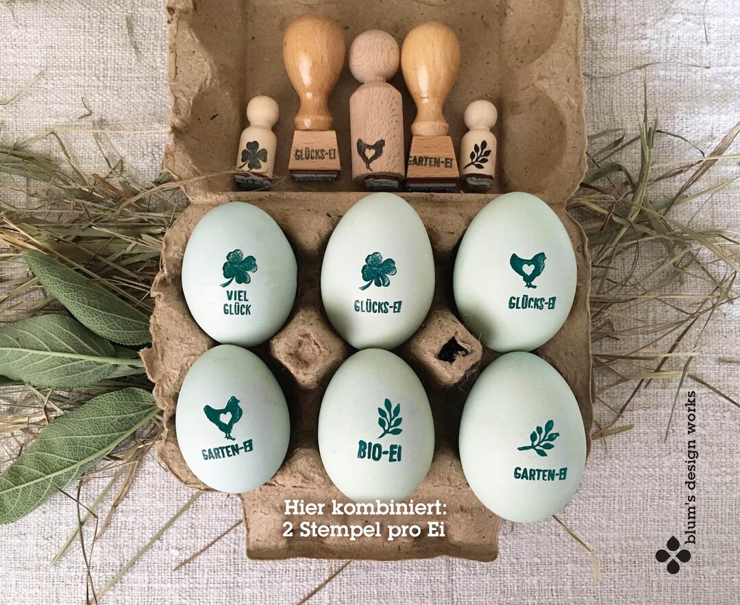 Egg Stamp Stamps for Eggs Motif and Text Stamps for - Etsy