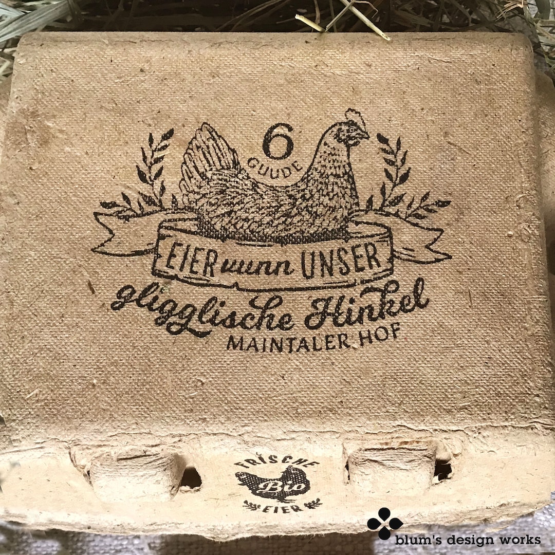 Eggs From the Region of Dialect Stamp for Egg Cartons Personalizable ...