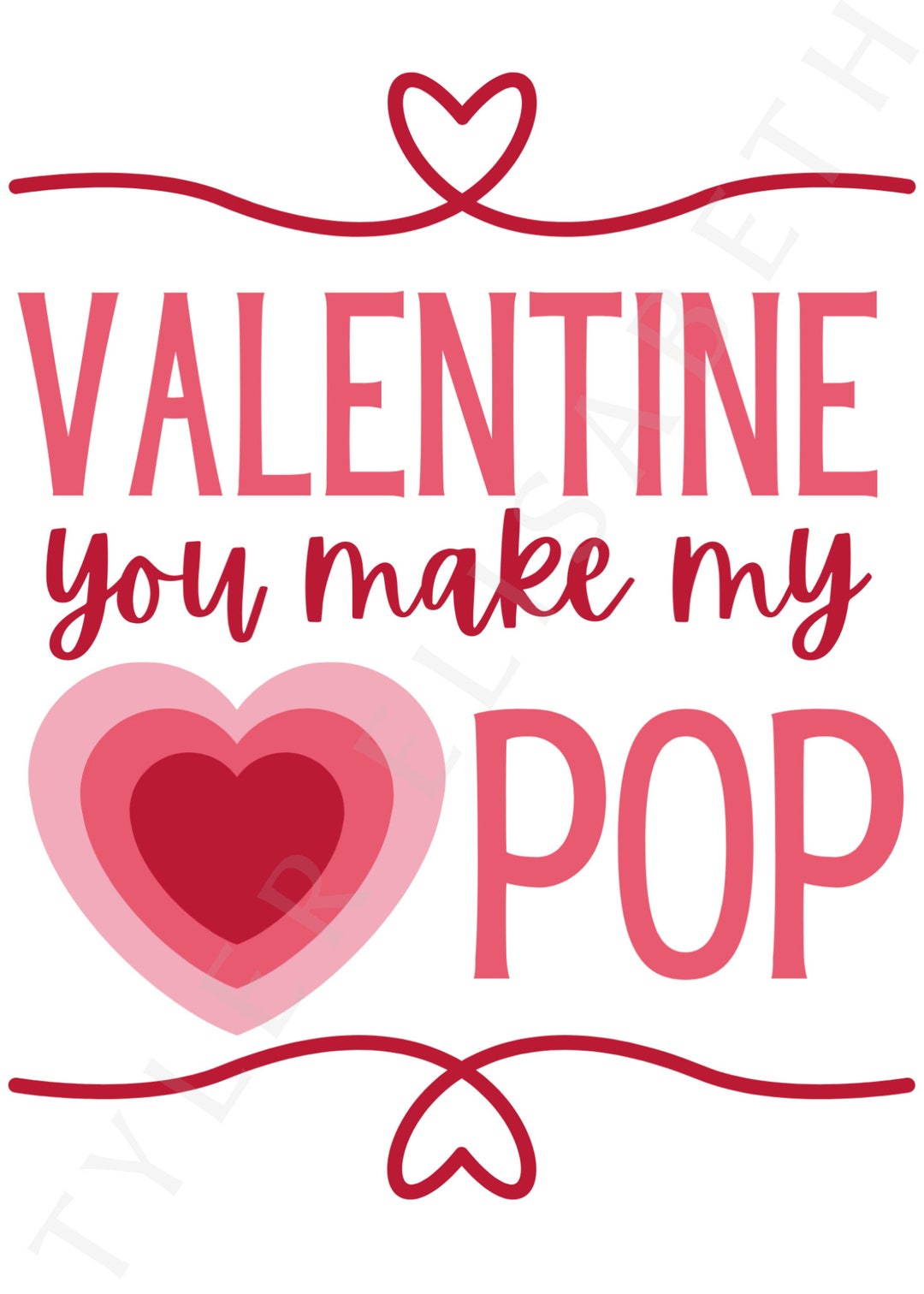 Valentine Gift Tag You Make My Heart Pop Gift Tag - Etsy