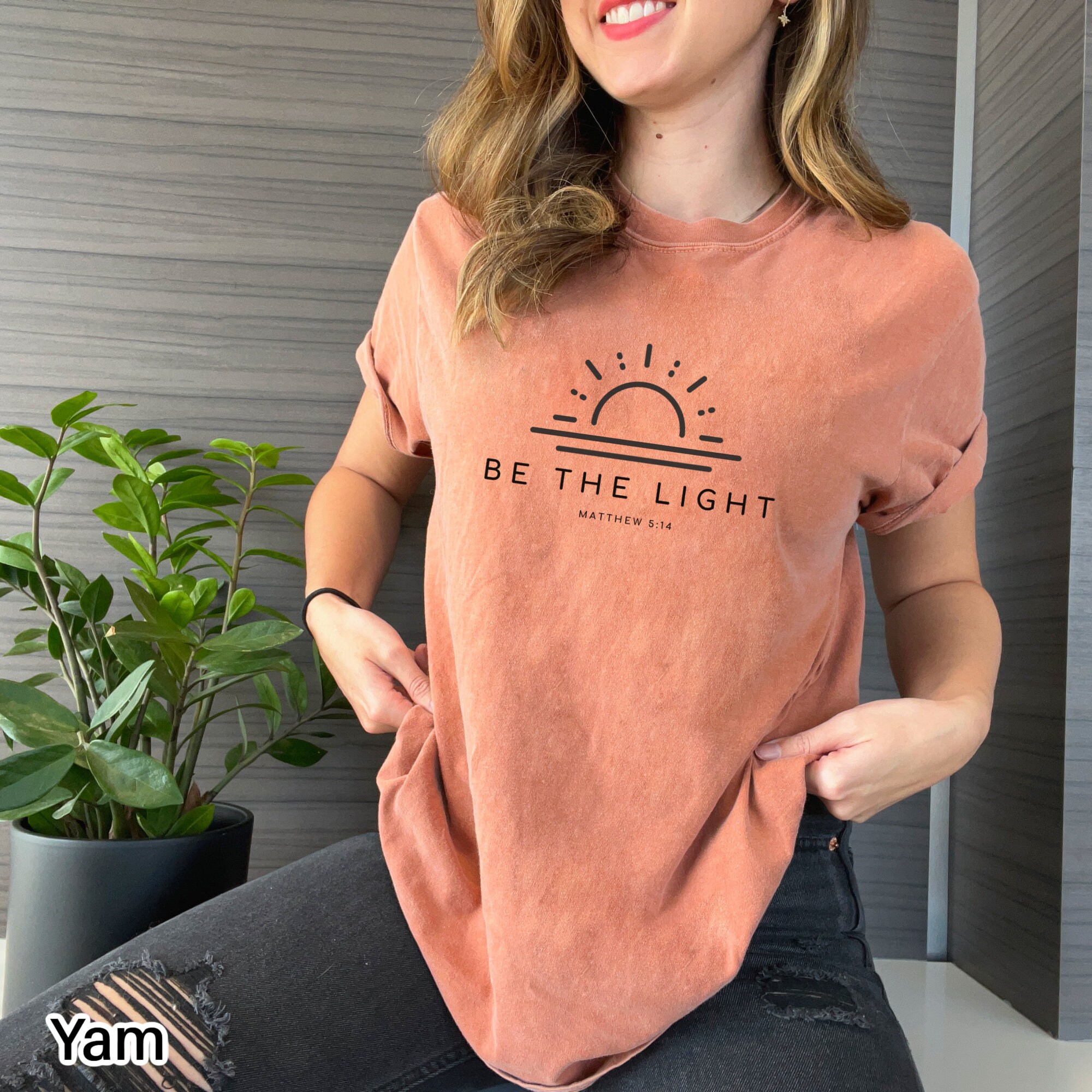Christian Shirt Comfort Colors Tee Shirt Be the Light Shirt for ...
