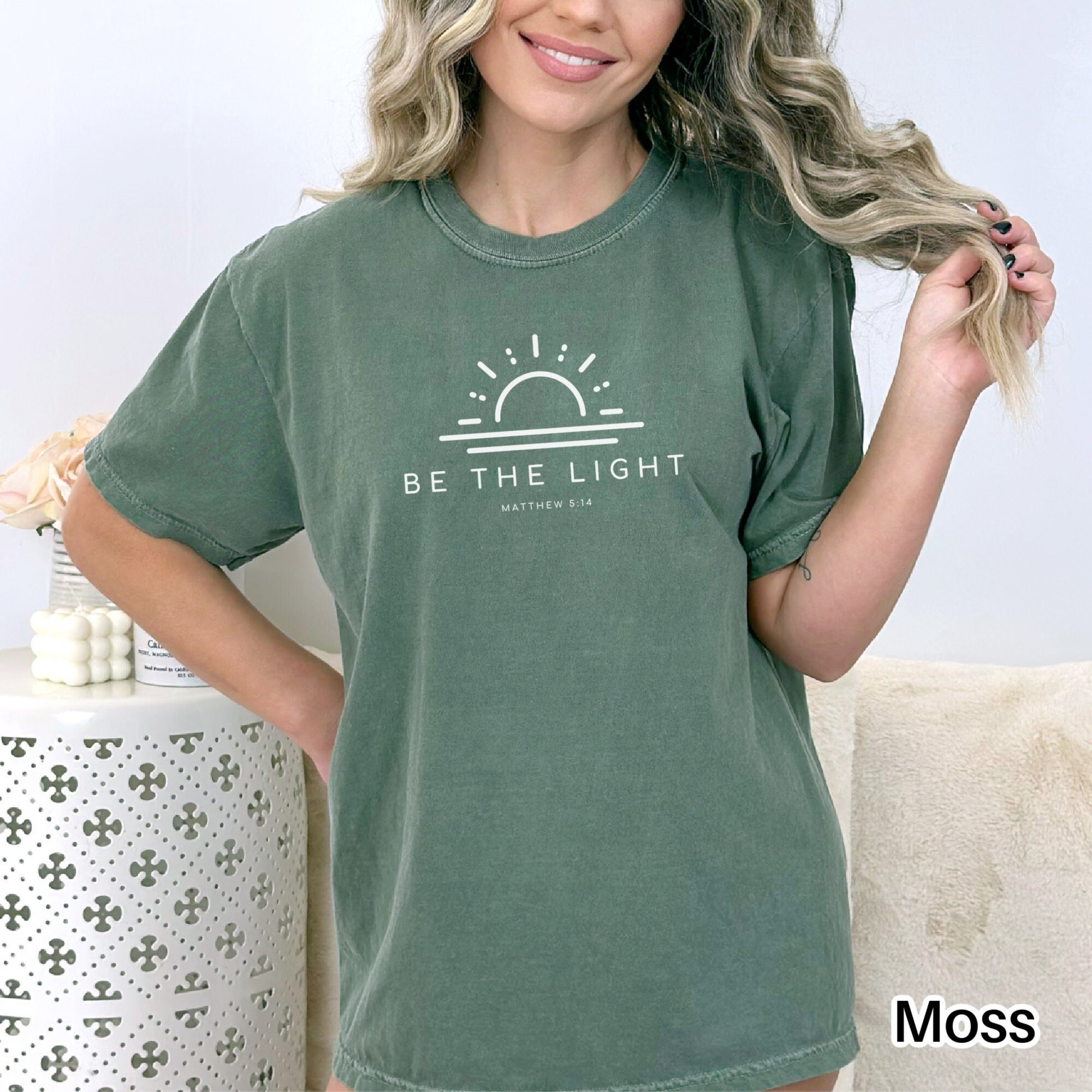 Christian Shirt Comfort Colors Tee Shirt Be the Light Shirt for ...