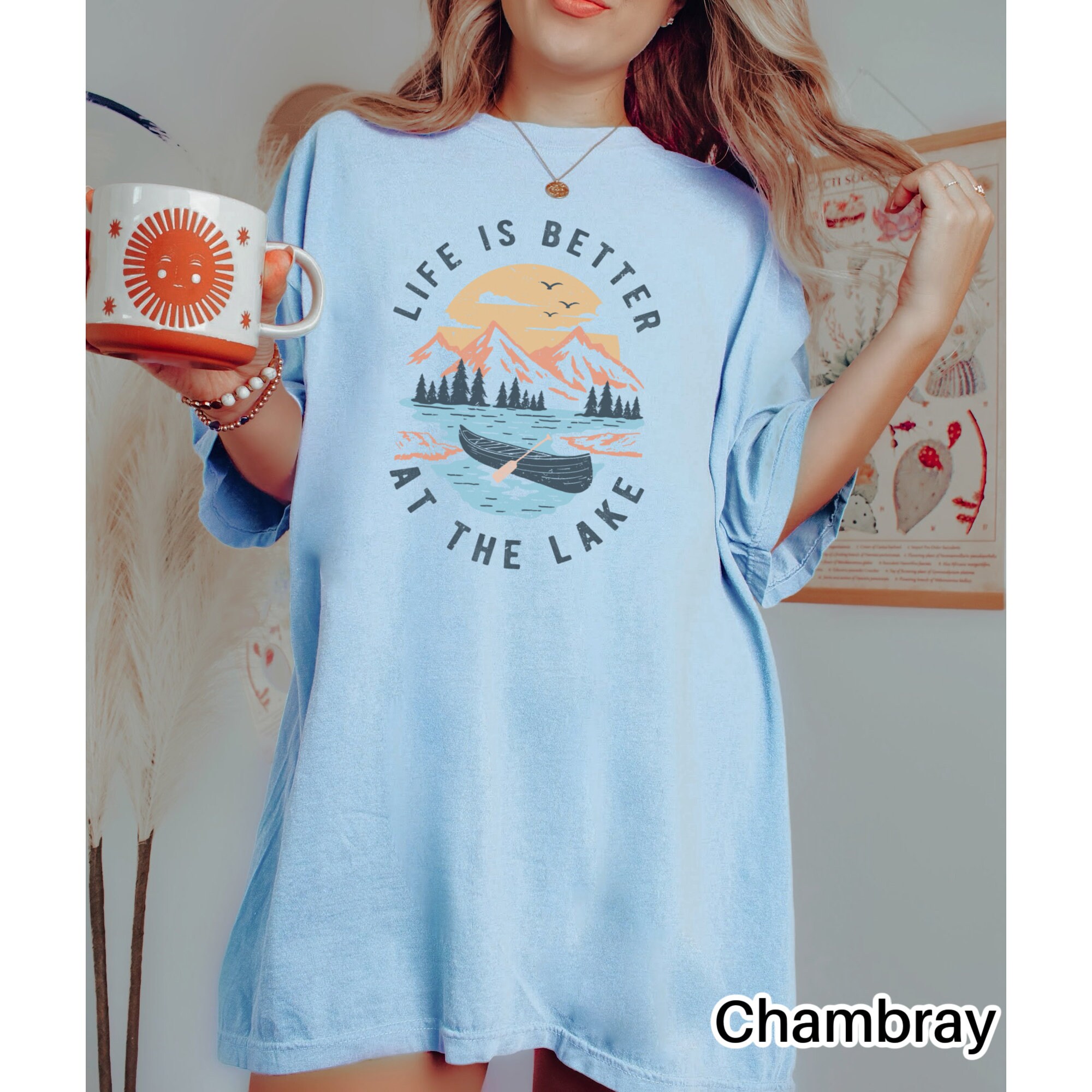 Lake Shirt Comfort Colors Lake Life Shirt Lake Bum Tshirt Summer Tee Shirt for Summer Camping ...