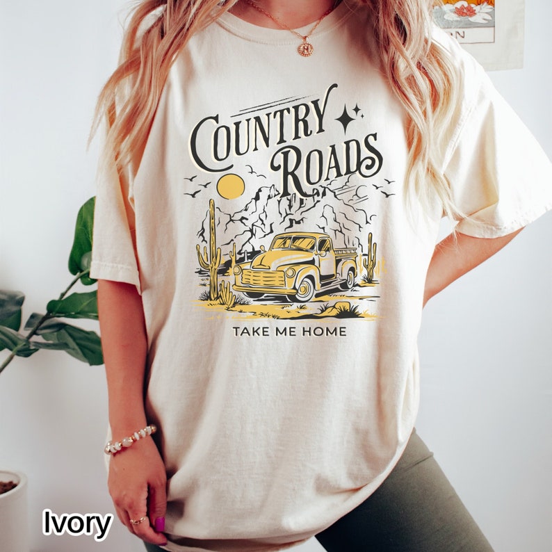 Country Shirt Retro Country Western Tshirt Comfort Colors T-shirt ...