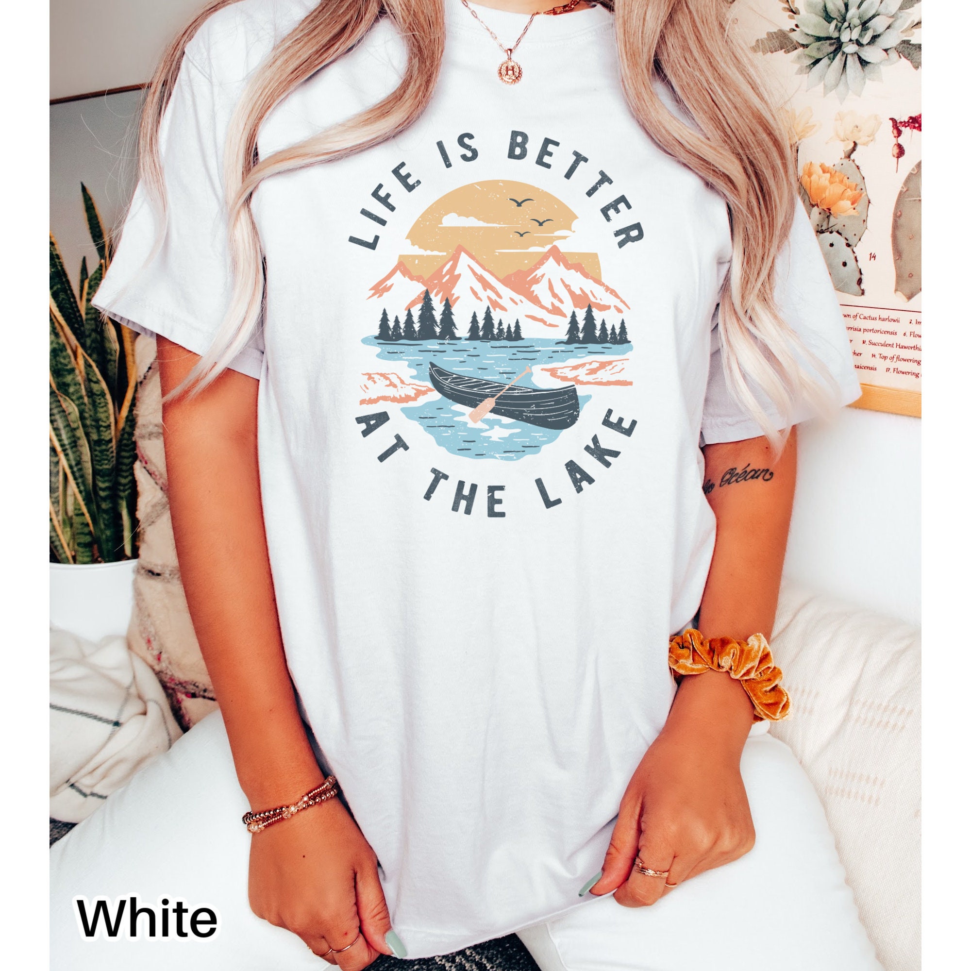 Lake Shirt Comfort Colors Lake Life Shirt Lake Bum Tshirt Summer Tee ...