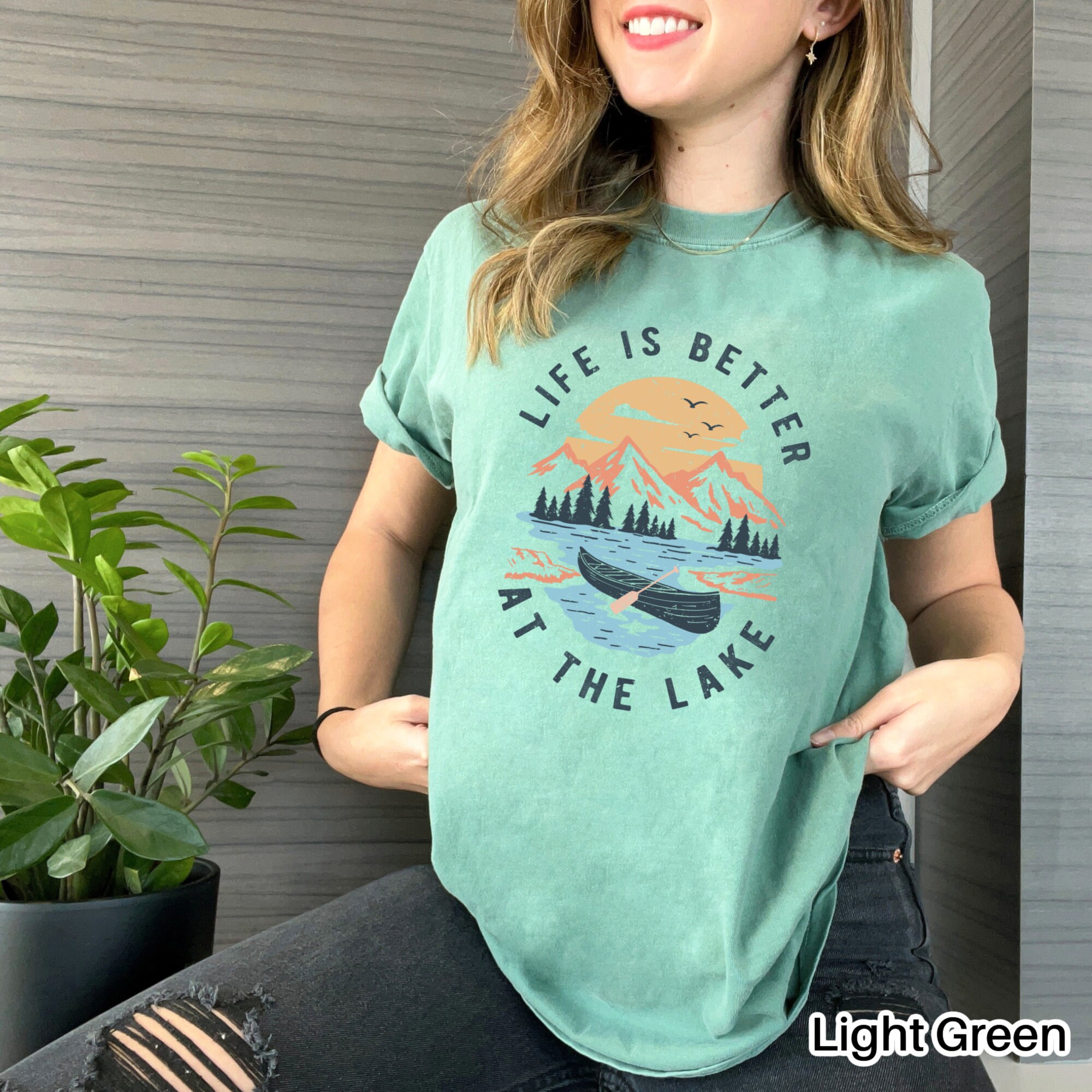 Lake Shirt Comfort Colors Lake Life Shirt Lake Bum Tshirt Summer Tee Shirt for Summer Camping ...