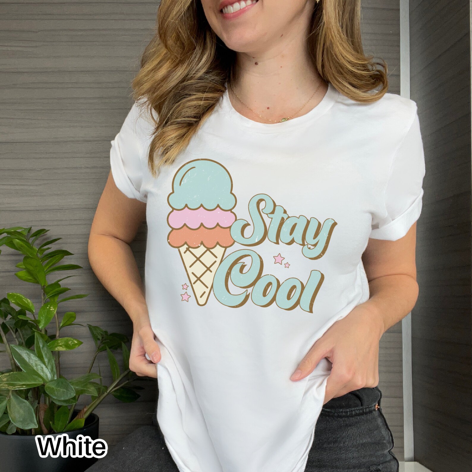 Summer Tshirt for Summer Vacation Shirt Summer Vibes Ice Cream Tshirt ...