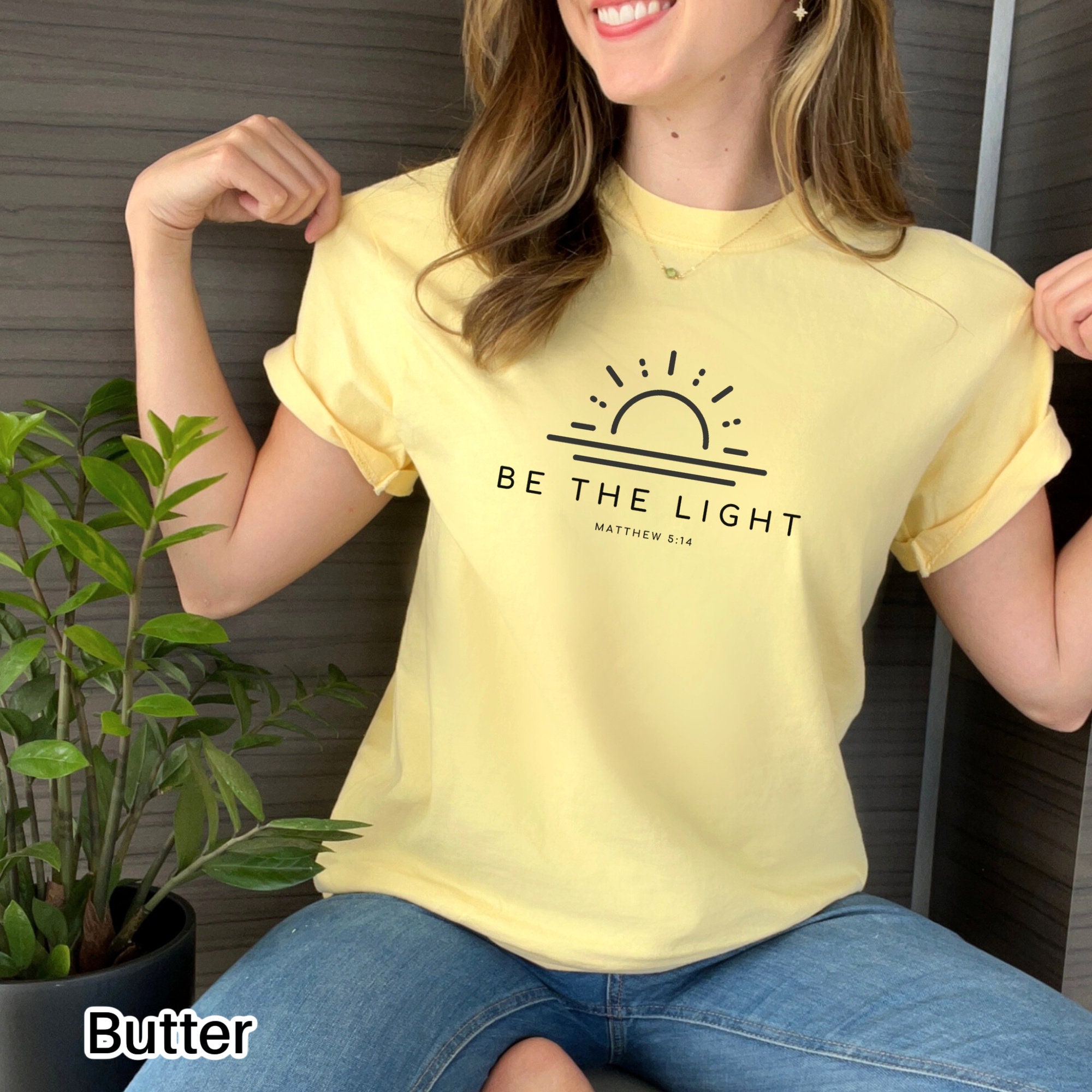 Christian Shirt Comfort Colors Tee Shirt Be the Light Shirt for ...