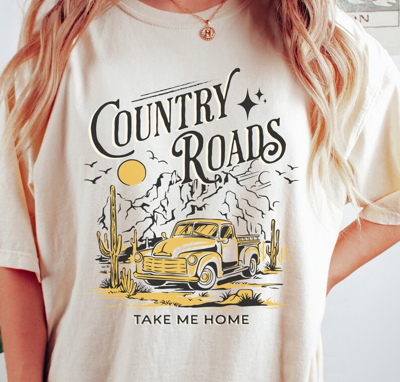 Country Shirt Retro Country Western Tshirt Comfort Colors T-shirt ...