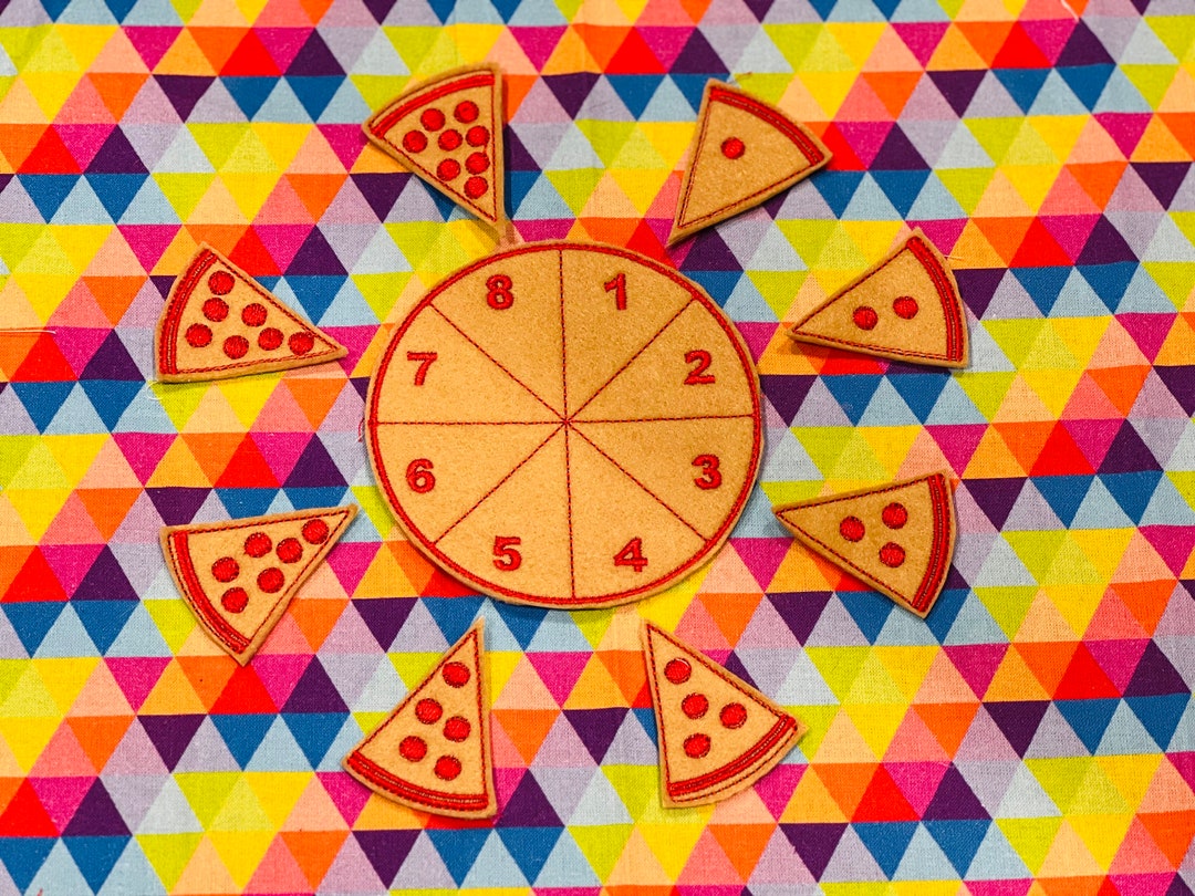 Maths Pizza Set, Counting Numbers, Preschool, Visual Education - Etsy