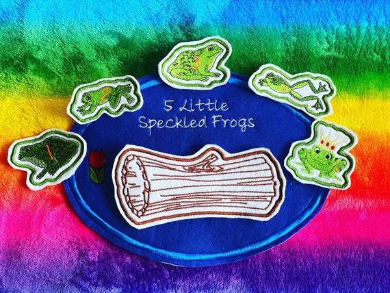 5 Little Speckled Frogs Educational Play Set Home School | Etsy