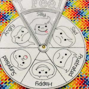 Emotions Wheel, Emotions Disc, Feelings Board, Add, Autism, Visual ...