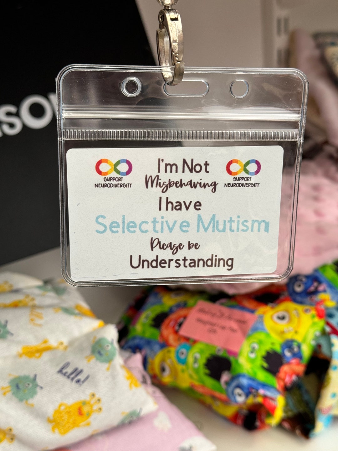 Autism Lanyard, Adhd, Special Needs Lanyard Cards, Asd Lanyard Cards - Etsy