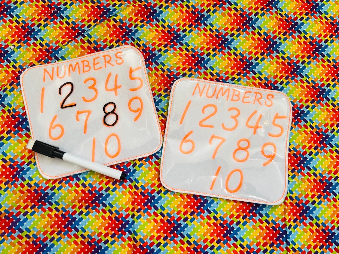 Reusable Number Tracing Board Number Board Learning Tool Learn to Write ...