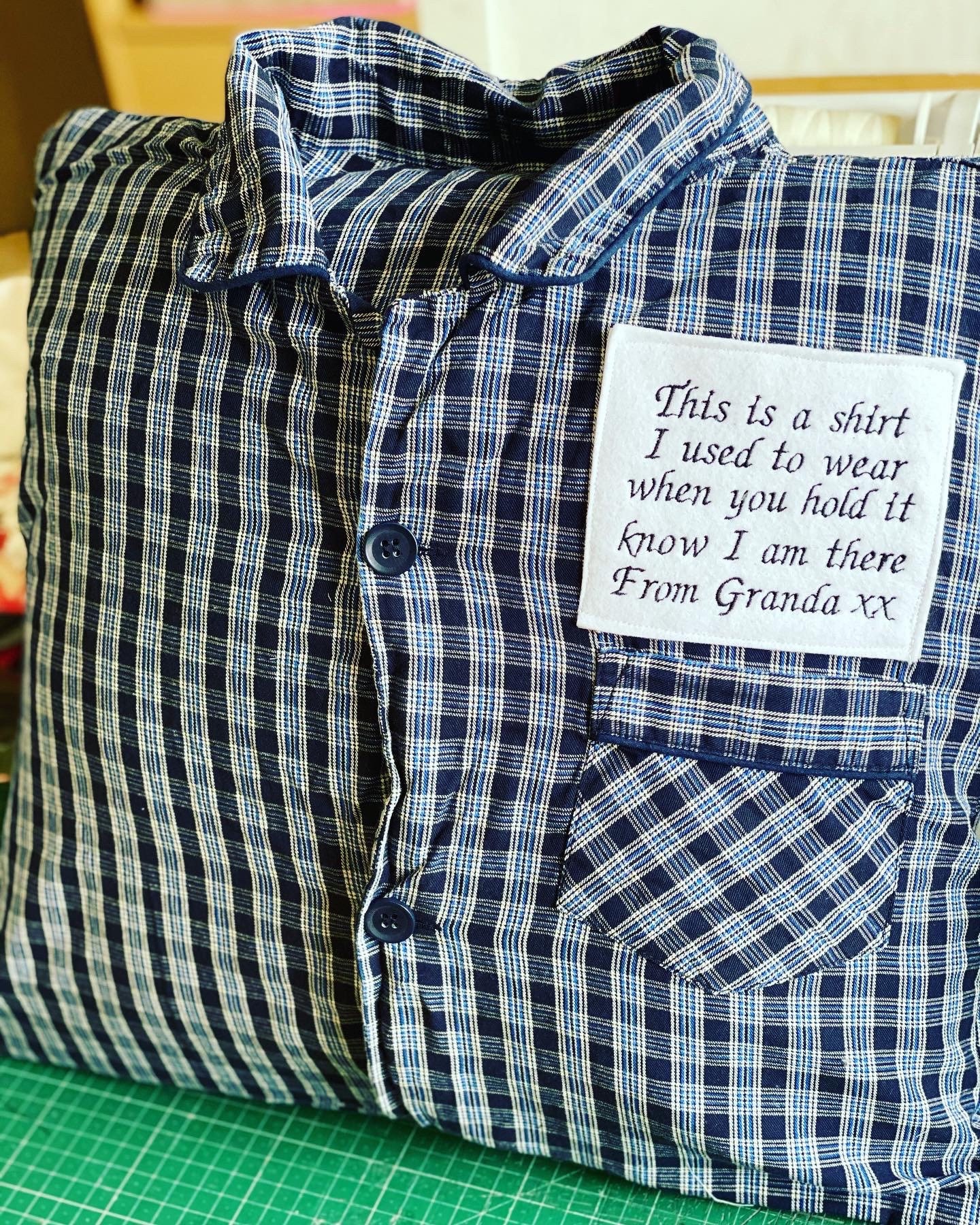 Memory Patch X1 Memory Pillow Patch Personalised Embroidered - Etsy UK