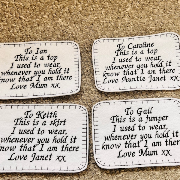 Memory Pillow Patch - Etsy