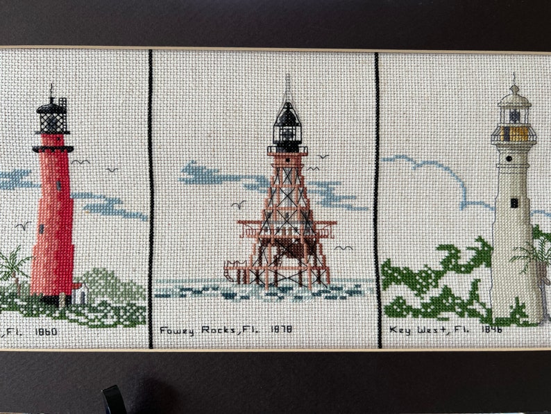 Lighthouses Cross-stitch Art - Etsy