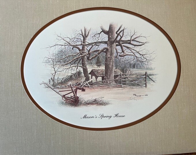 E. Howard Burger Masons Spring House Print - Etsy