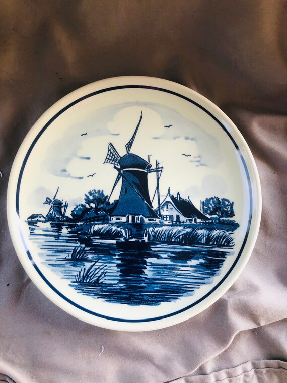 Blue Plate Blauw Delfts - Etsy