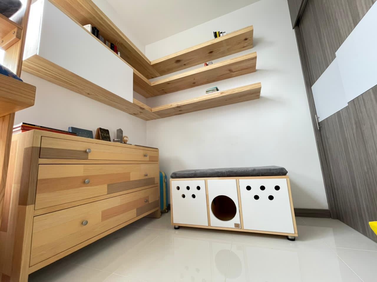 Deluxe Double Cat Litter Box Wood Furniture - Etsy