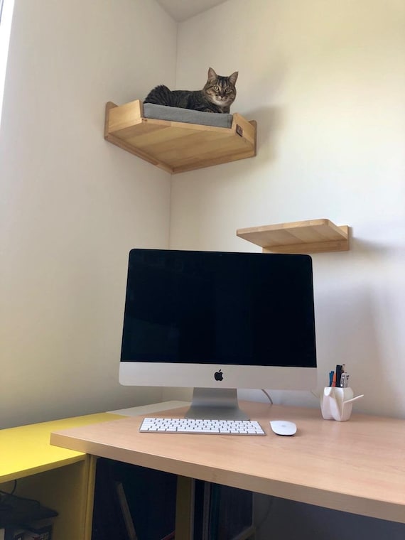 Wall Mounted Cat Corner Bed - Etsy