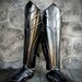 Medieval Leg Greaves LARP Steel Dwarven Leg Knight Greaves Armor ...