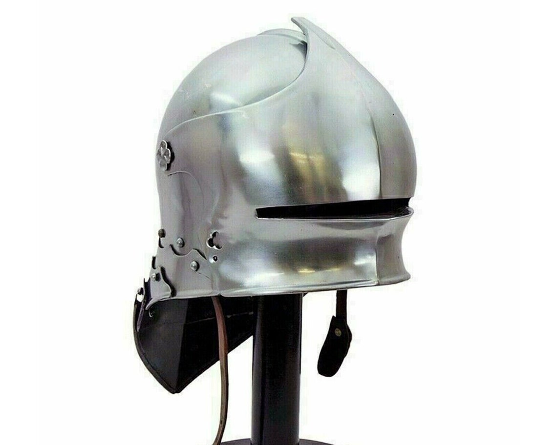 Medieval European Armour Iron Steel Knight German Sallet Helmet - Etsy