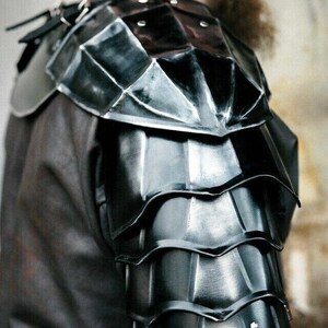Medieval Berserk Guts Shoulder Armor Pair of Pauldrons and Metal Gorget Cosplay - Etsy