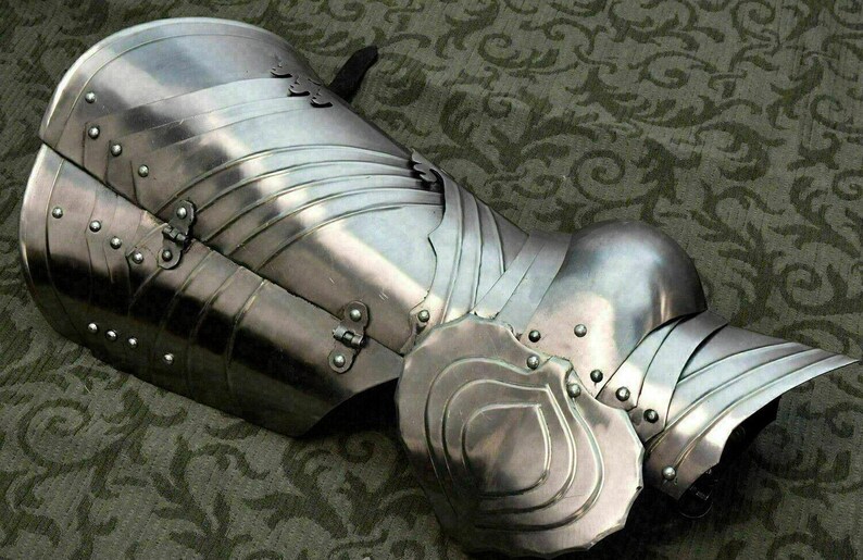 Medieval Gothic Leg Guard Armor Set Knight Crusader Spartan 18 Gauge ...