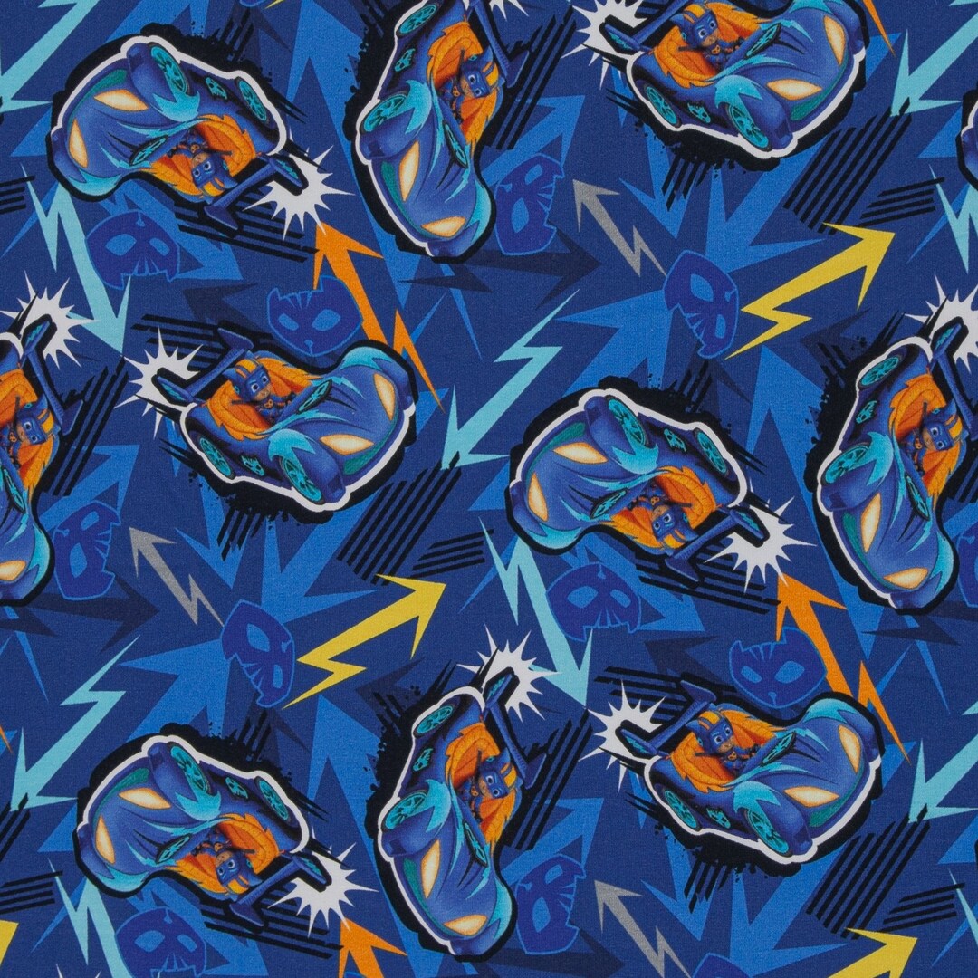 Sweat PJ Mask Catboy in Vehicle Blue Licensed Fabric Swafing - Etsy