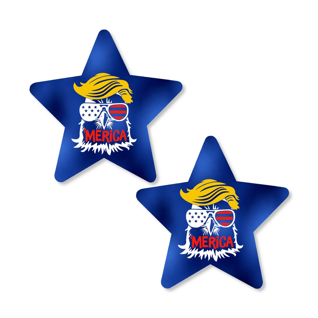 Trump 2024 Pasties Patriotic 4th Of July Nipple Covers Etsy
