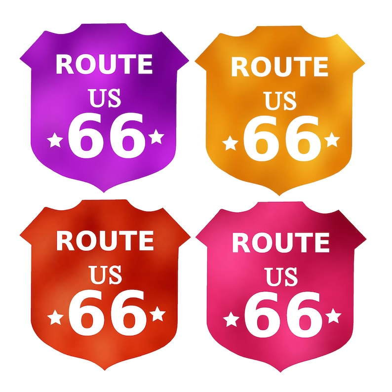 Route 66 Badge Pasties – Iconic Badge Shape in Two Sizes and Multiple ...