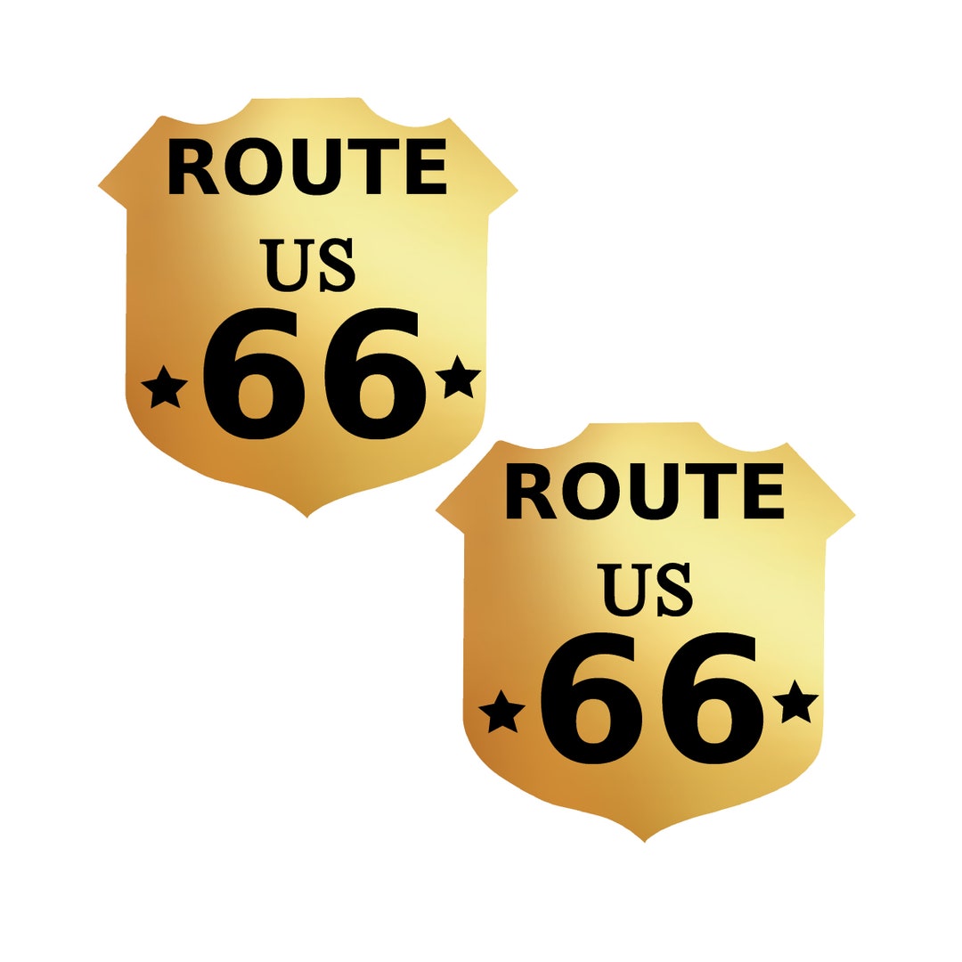 Route 66 Badge Pasties Iconic Badge Shape in Two Sizes and Multiple ...