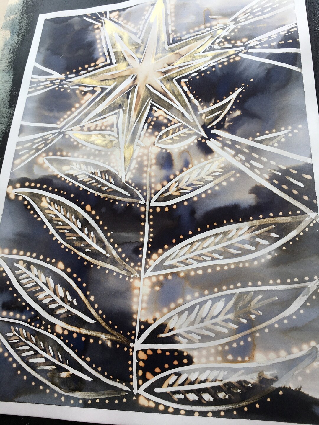 ORIGINAL Wall Art, Folk Art Painting, Folk Art, Decorative Star, Boho ...