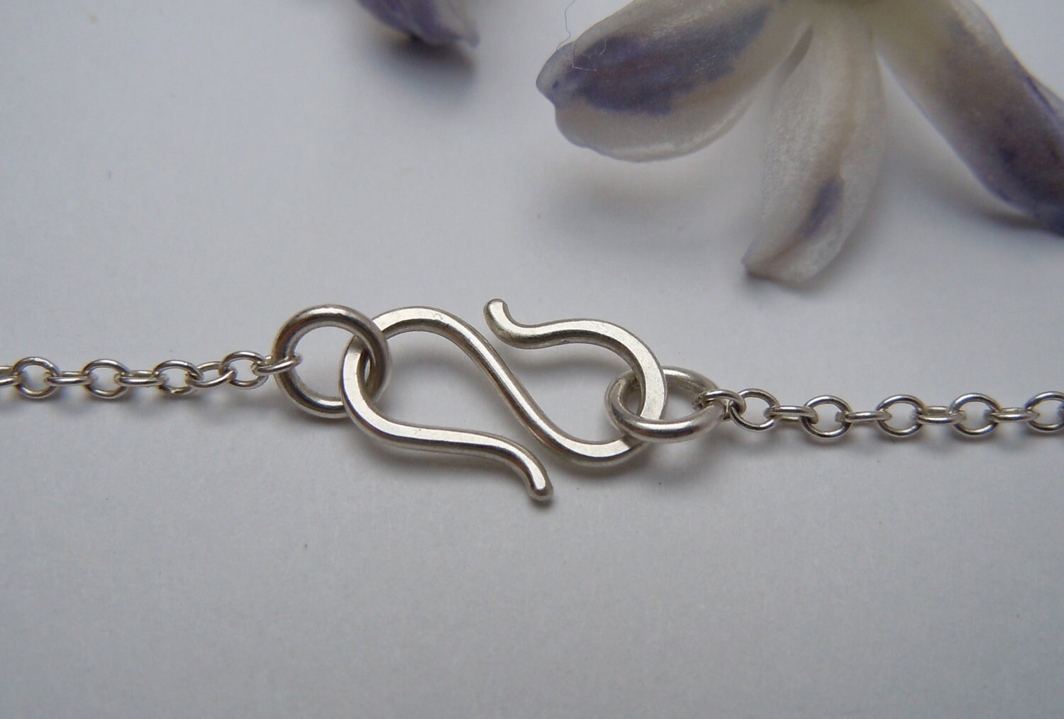 Long Eyelet Chain 925 Silver Oval Round 90 Cm - Etsy