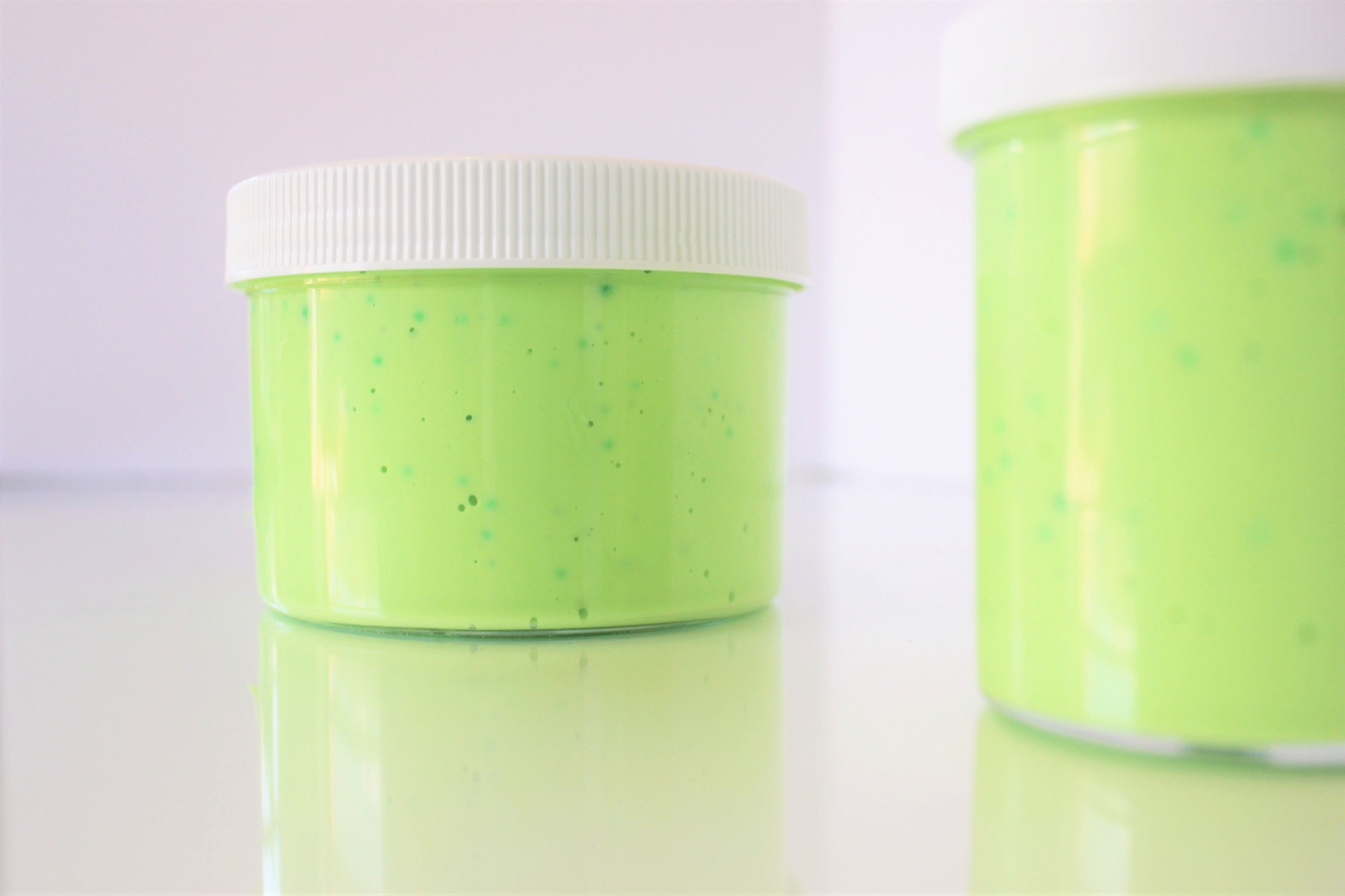 Toxic Waste Bunny Thick and Glossy Green Half Floam Slime - Etsy