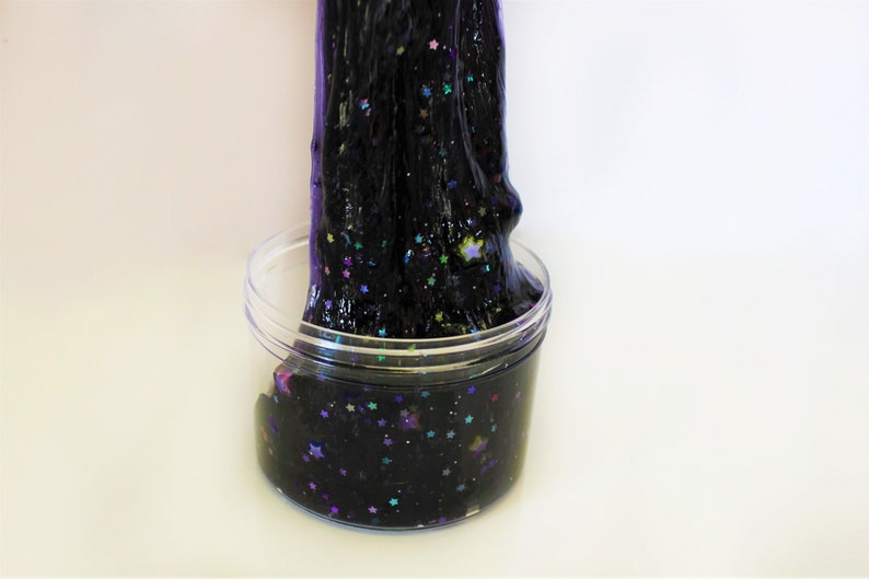Aliens R Real Clear Purplish Black Slime With Star Beads and - Etsy