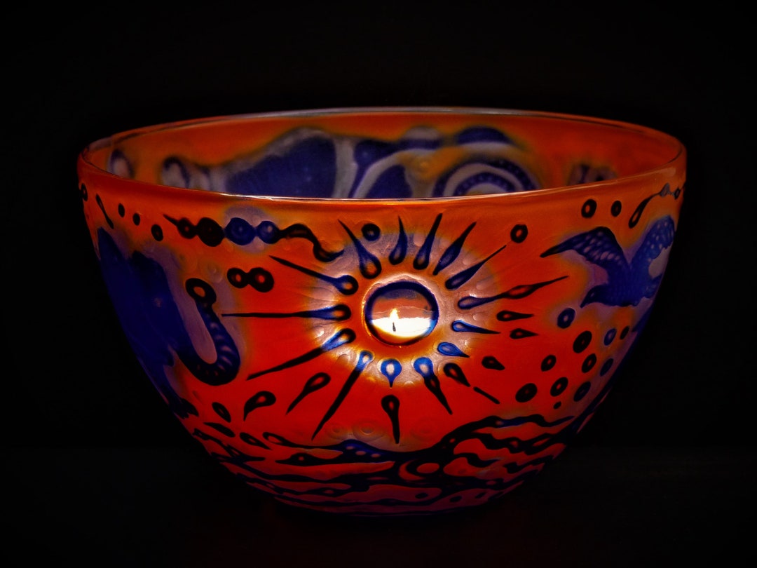 Bowl Lantern Evolution High Cut Engraving Deep Cut Engraving Hand ...