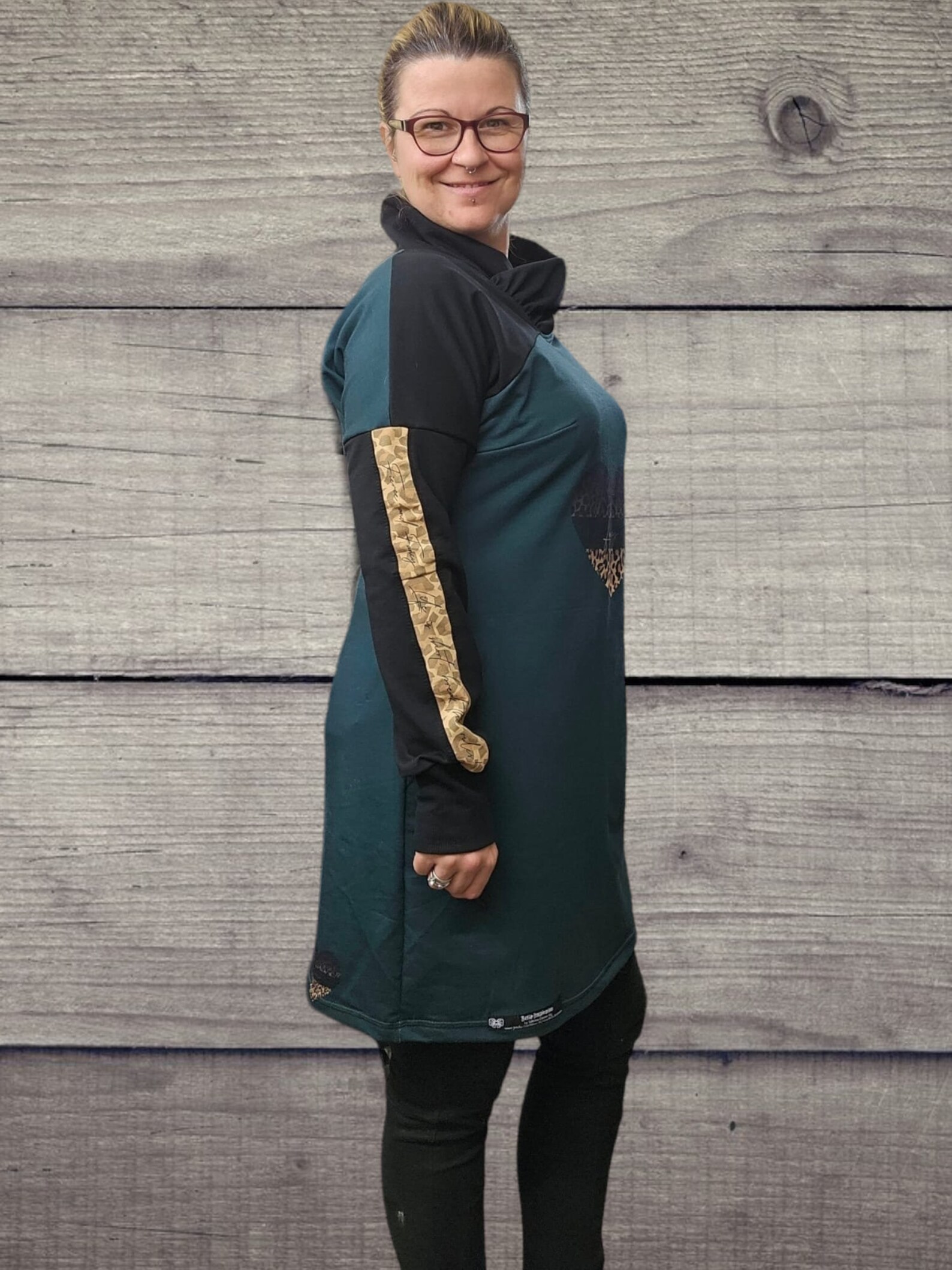 Alea Slim Winter Dress With Asymmetrical Collar/hood, Available in PDF ...