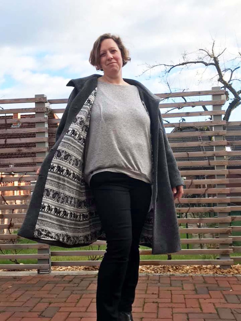 Coat Jacket Cutting Pattern IVEY E-book for Raglan Coat - Etsy